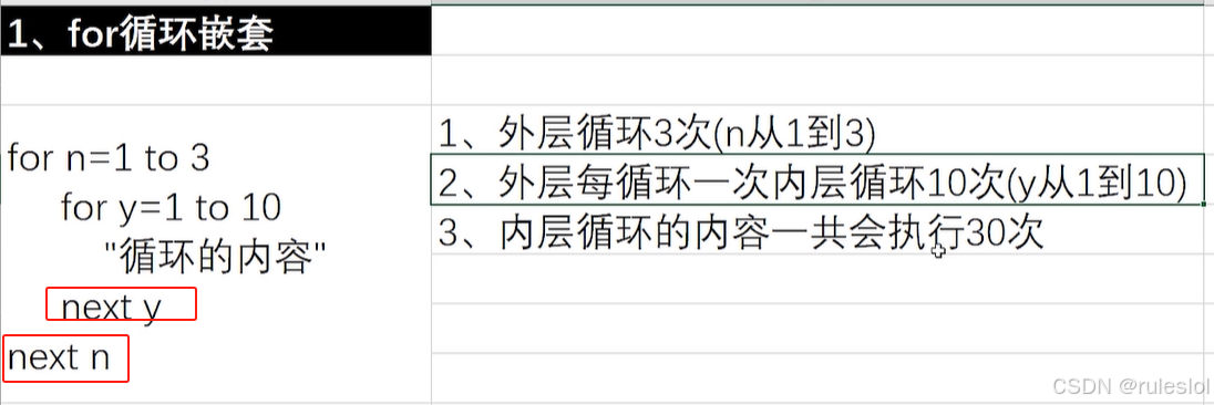 VBA09-for循环_vba for-CSDN博客