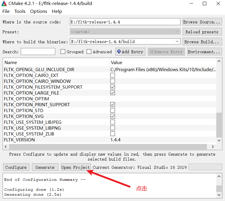 VS2019编译FLTK-1.4.4轻量级64位界面库-CSDN博客