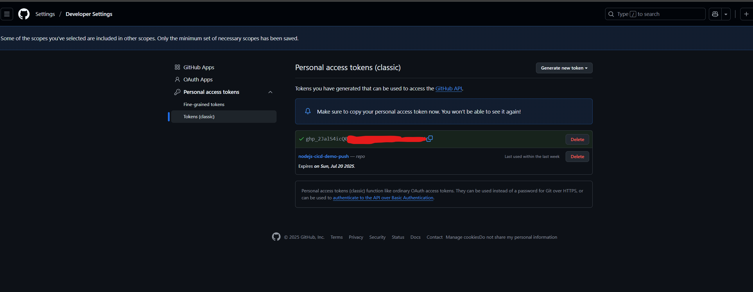 《保姆级教程：GitHub 个人访问令牌（PAT）怎么弄？解决 workflow 权限不足问题》_github令牌-CSDN博客