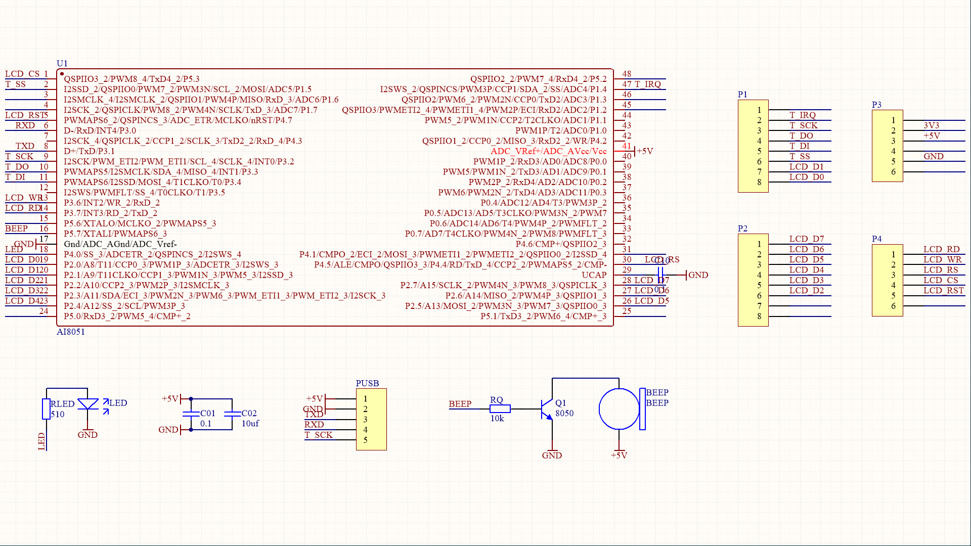 彩色LCD（ILI9341）与触摸屏（XPT2046）_ili9341 c51-CSDN博客