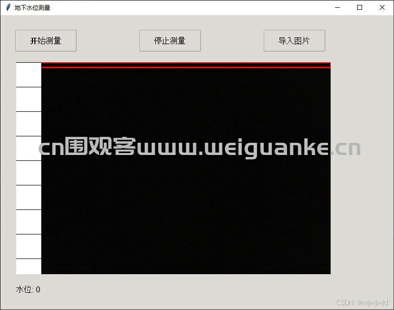 基于opencvtkinter实现的地下水位测量 Opencvopencv 直线检测 水 Csdn博客