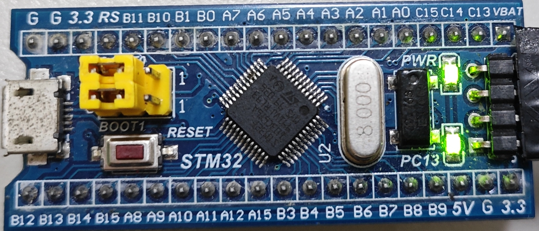 STM32点亮一个LED+LED闪烁+逻辑分析仪观察IO输出波形_怎么区分stm32led小灯的正负极-CSDN博客