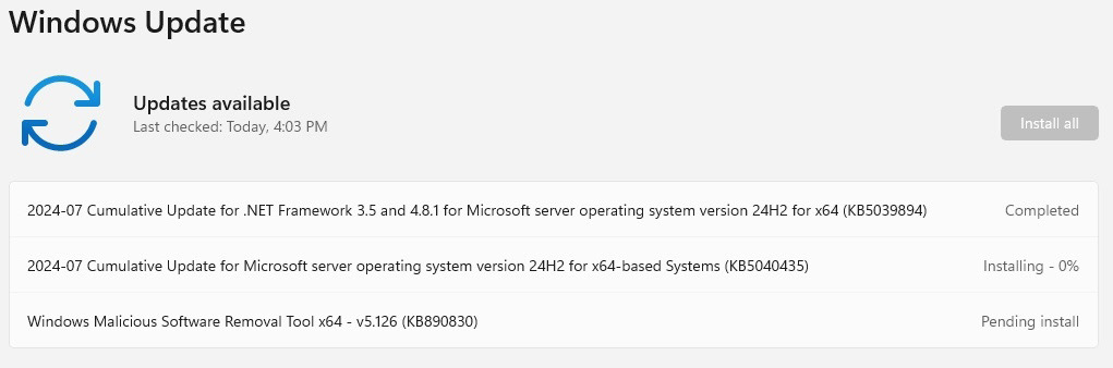 Windows Server 2025 管理基础：14 Windows Server 2025 更新与故障排除_win 2025安装wsus ...
