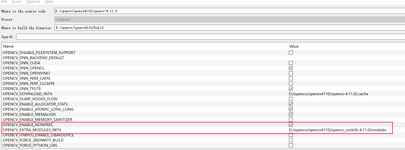 [OpenCV]win10+opencv4.11.0+opencv_contrib+cmake详细编译记录_opencv4.11编译-CSDN博客