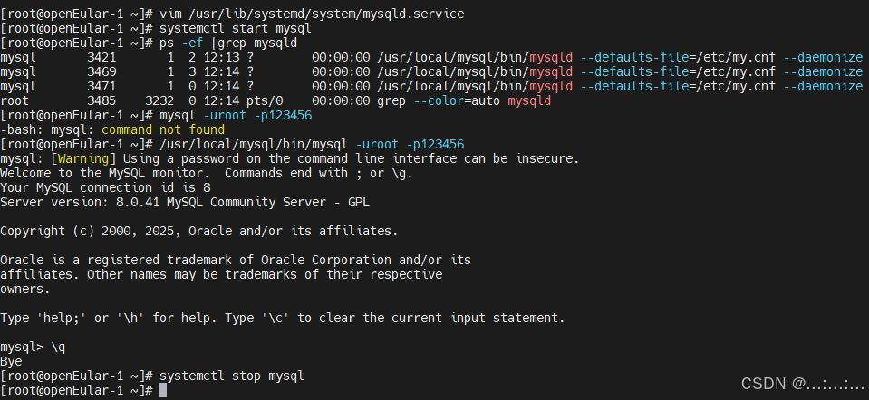 编写系统服务管理脚本：安装mysql（两种方式）_linux安装mysql8.0.41-CSDN博客