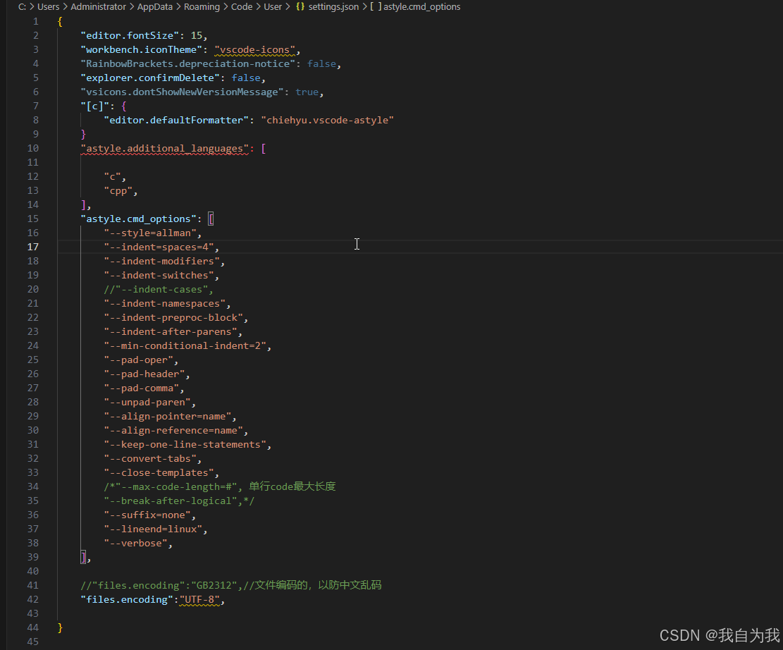 Astyle的配置保姆教程，带批量处理_vscode astyle-CSDN博客