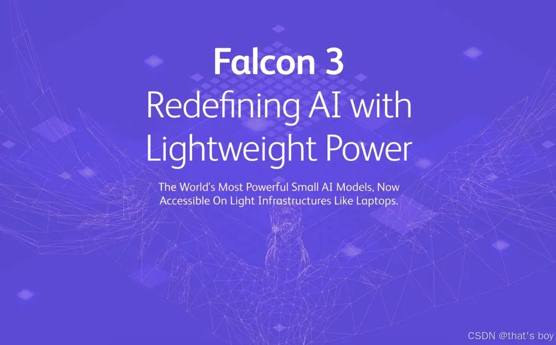 颠覆认知！阿联酋发布全球最小最强AI模型Falcon 3，性能炸裂！_falcon模型-CSDN博客