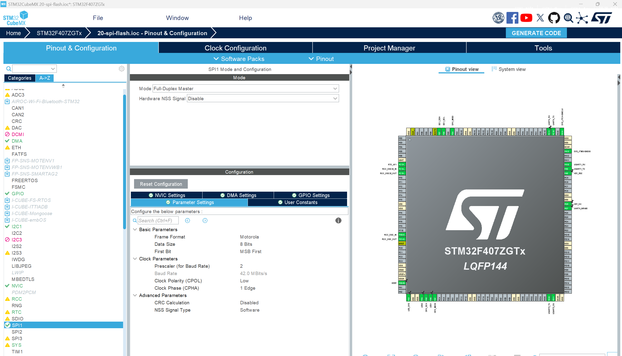 一文搞定STM32CubeMX配置SPI_stm32cudemx中spi设置-CSDN博客