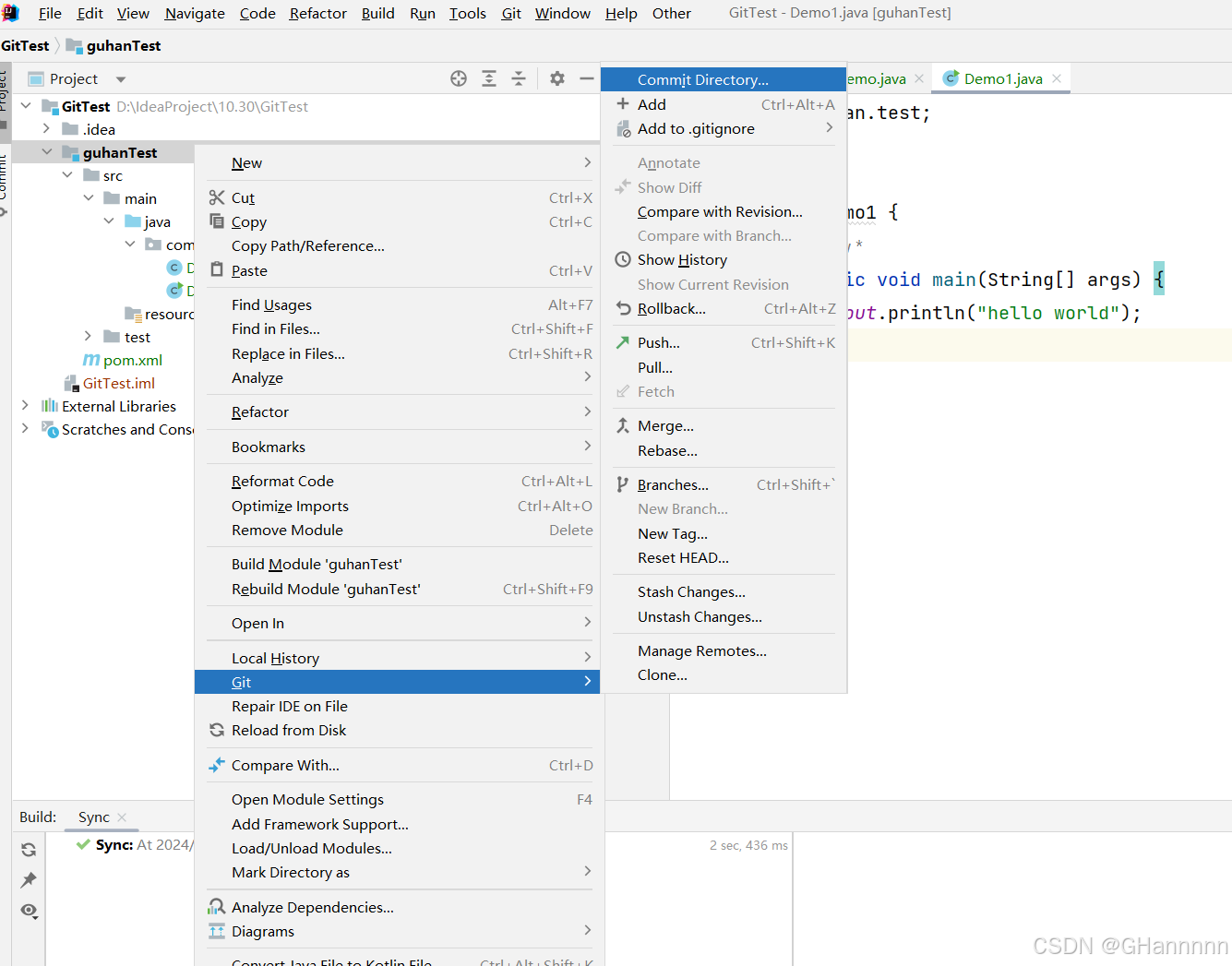 如何在idea中集成Git和其对应的分支操作_idea2024集成git-CSDN博客