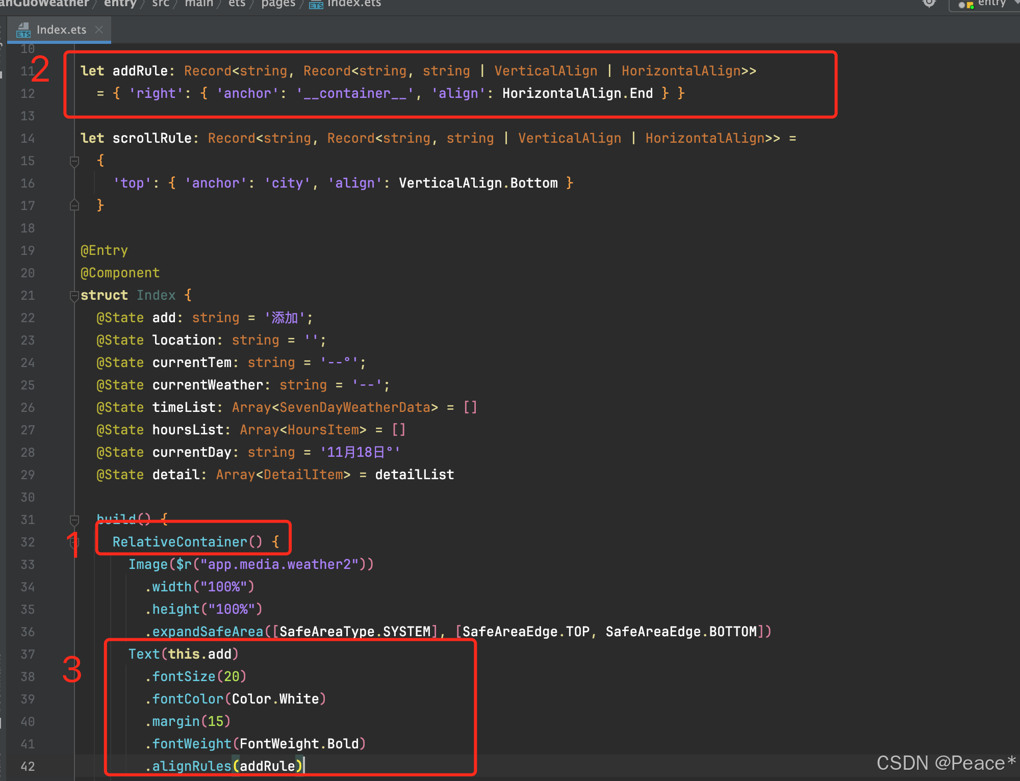 HarmonyOs鸿蒙开发实战(19)=＞一文学会基础使用RelativeContainer组件_鸿蒙 relativecontainer ...