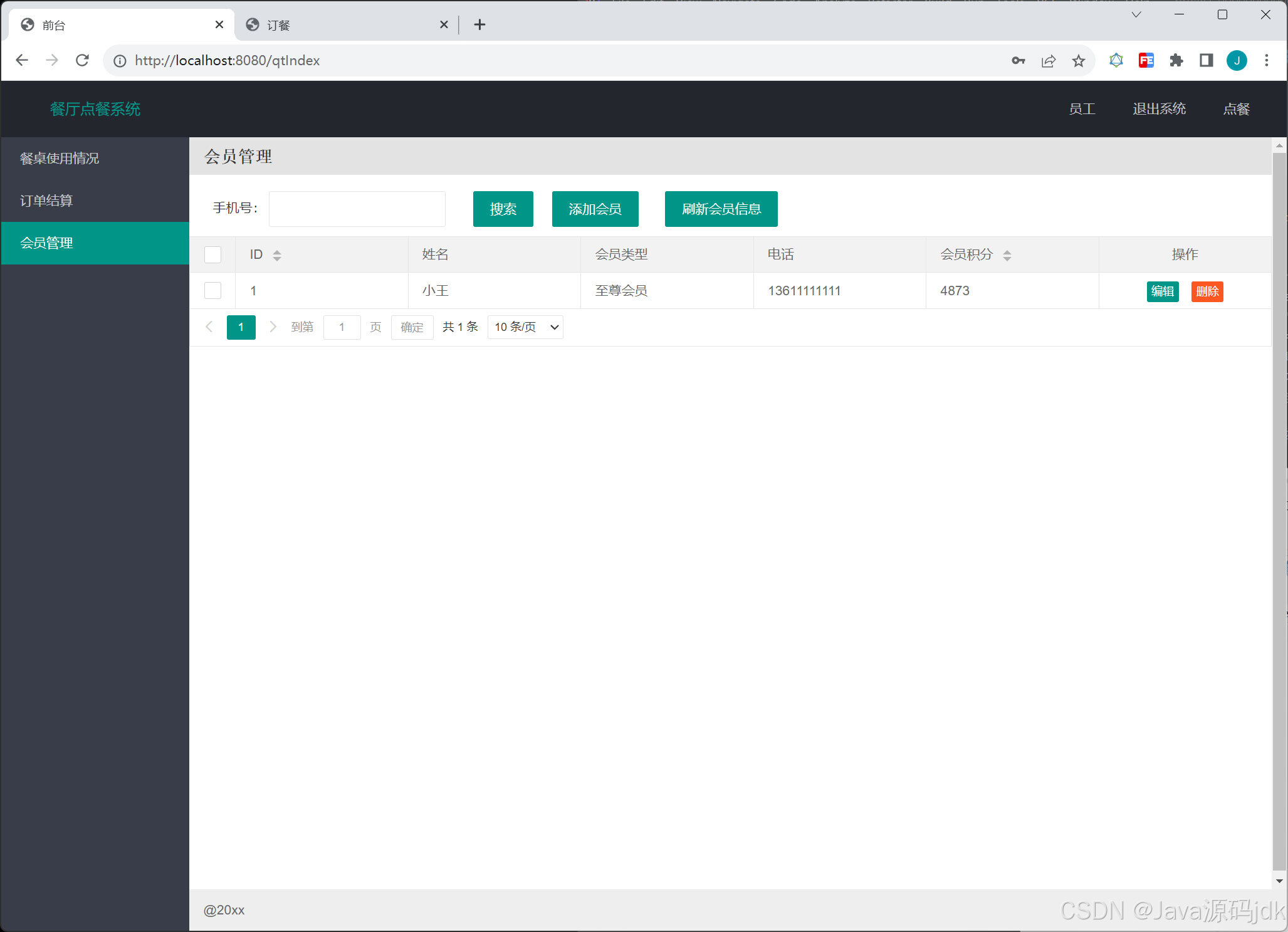 基于javaweb和mysql的ssh餐厅点餐管理系统(java+ssh+mysql+jsp)-CSDN博客
