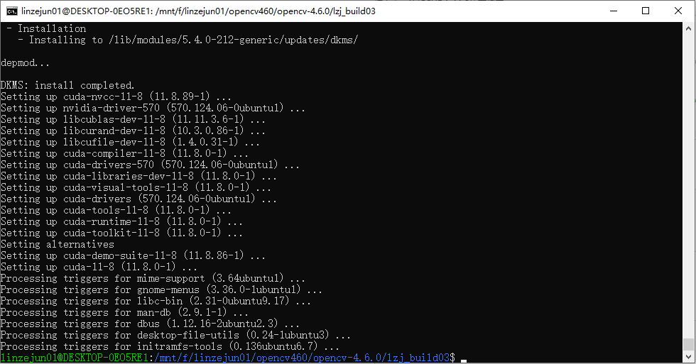 在wsl安装cuda、cudnn、以及gpu版本的opencv_wsl opencv cuda 安装-CSDN博客
