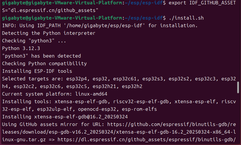 搭建ESP32开发环境 — 在Linux（Ubuntu24.04）上搭建 ESP-IDF 开发环境，并在VSCode上进行代码的编辑和编译、JTAG调试、JTAG下载以及串口下载_esp ...