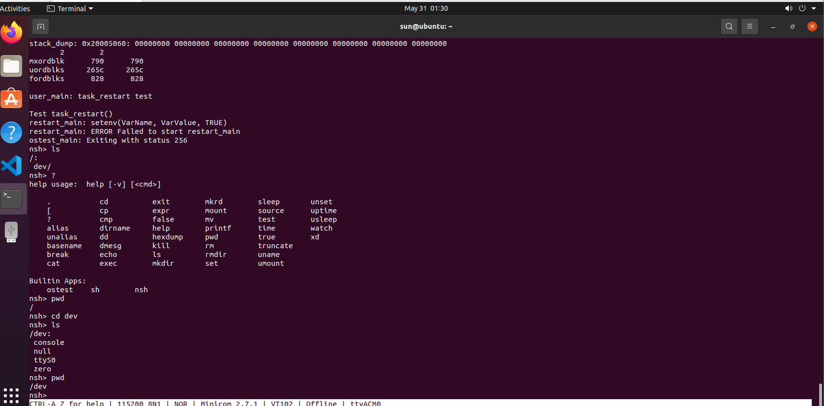 NUTTX的学习记录（如何在nuttx建立自己的板子的支持）_nuttx适配新板子-CSDN博客
