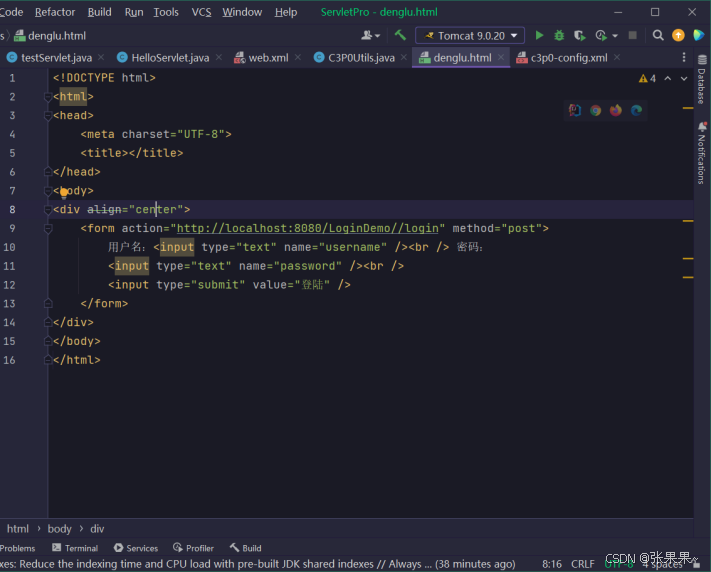 后端 | Javaweb项目配置环境_java web.xml配置访问后端-CSDN博客