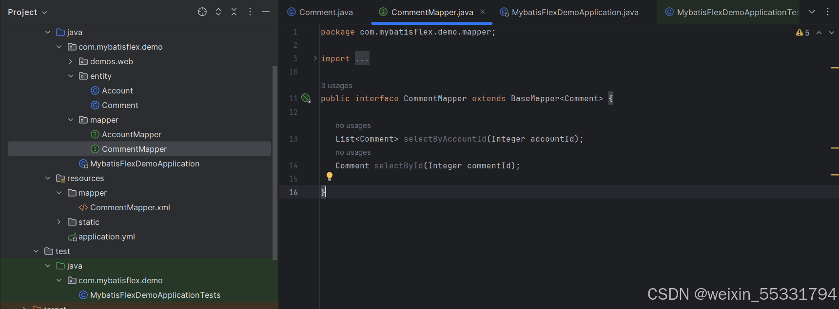 Mybatis-Flex中，使用 Mybatis 原生功能_mybatisflex xmlpaginate-CSDN博客