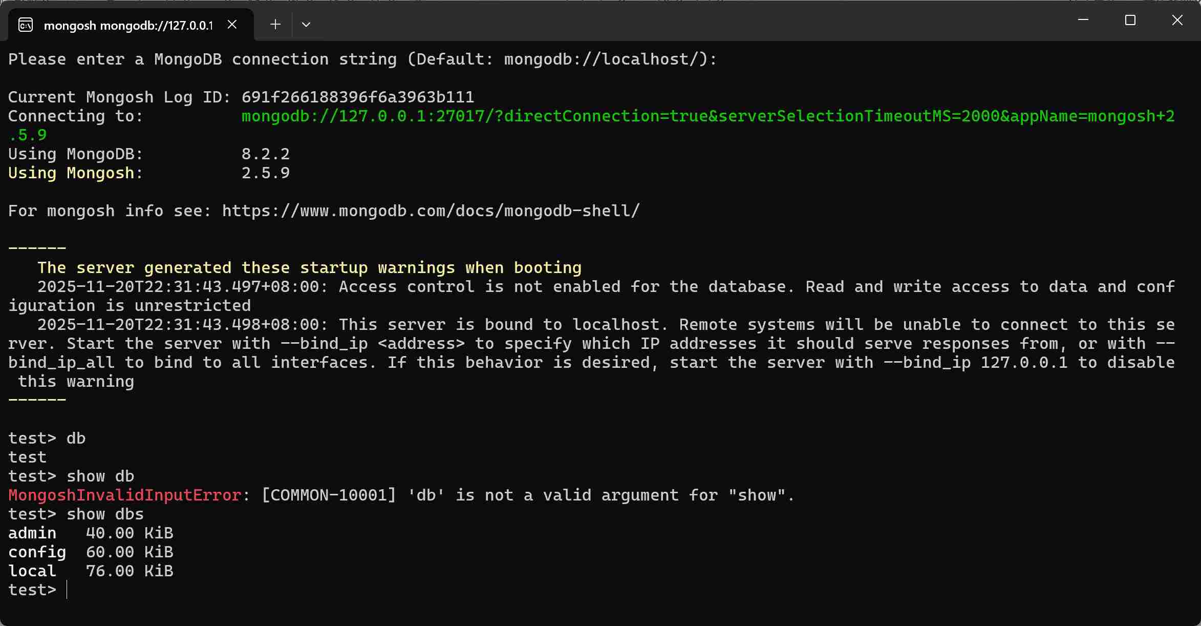 MongoDB 8.2.2版本无法通过浏览器访问localhost:27017_mongodb 浏览器 连接-CSDN博客