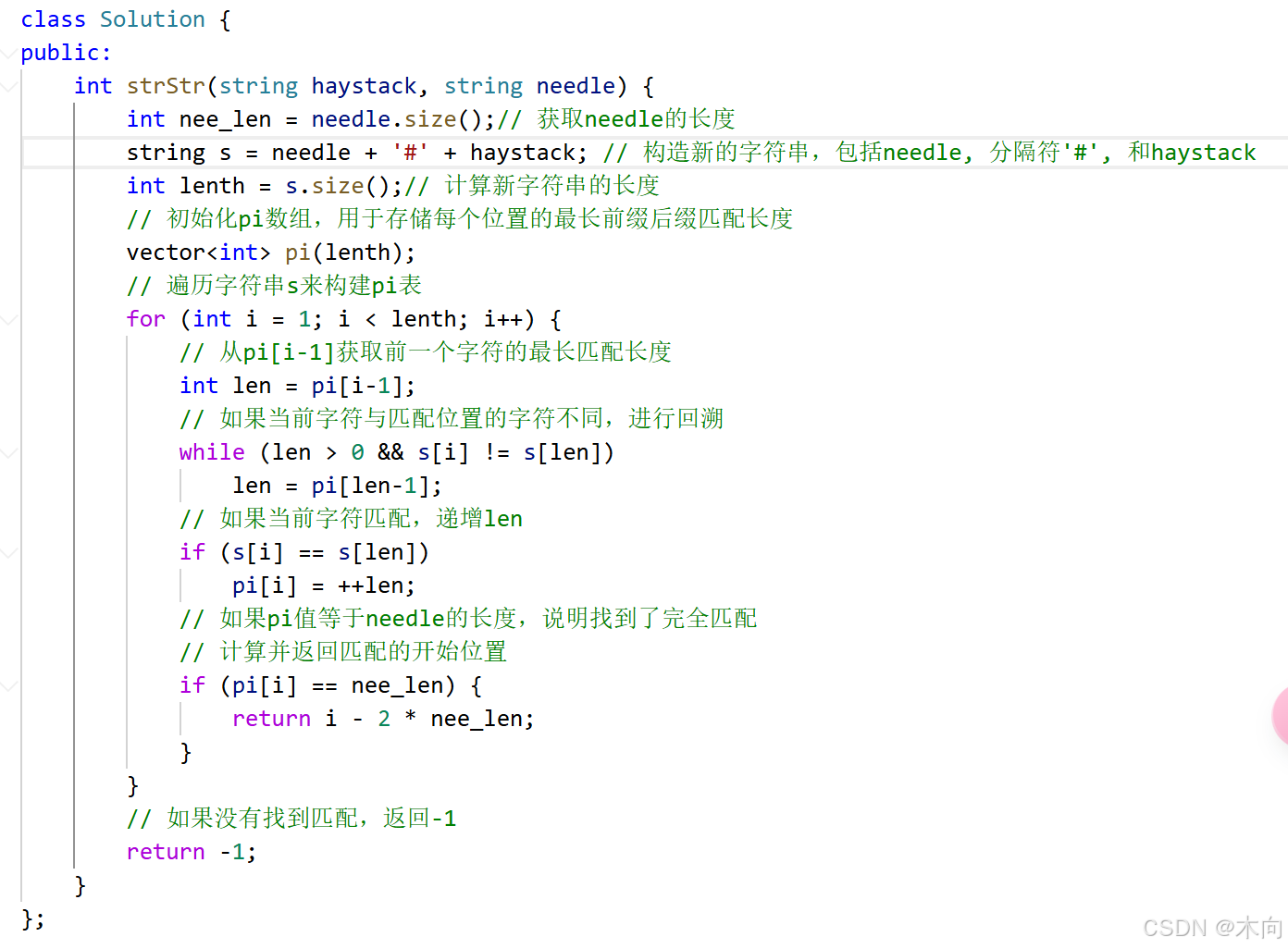 Leetcode第28题找出字符串中第一个匹配项的下标 Csdn博客