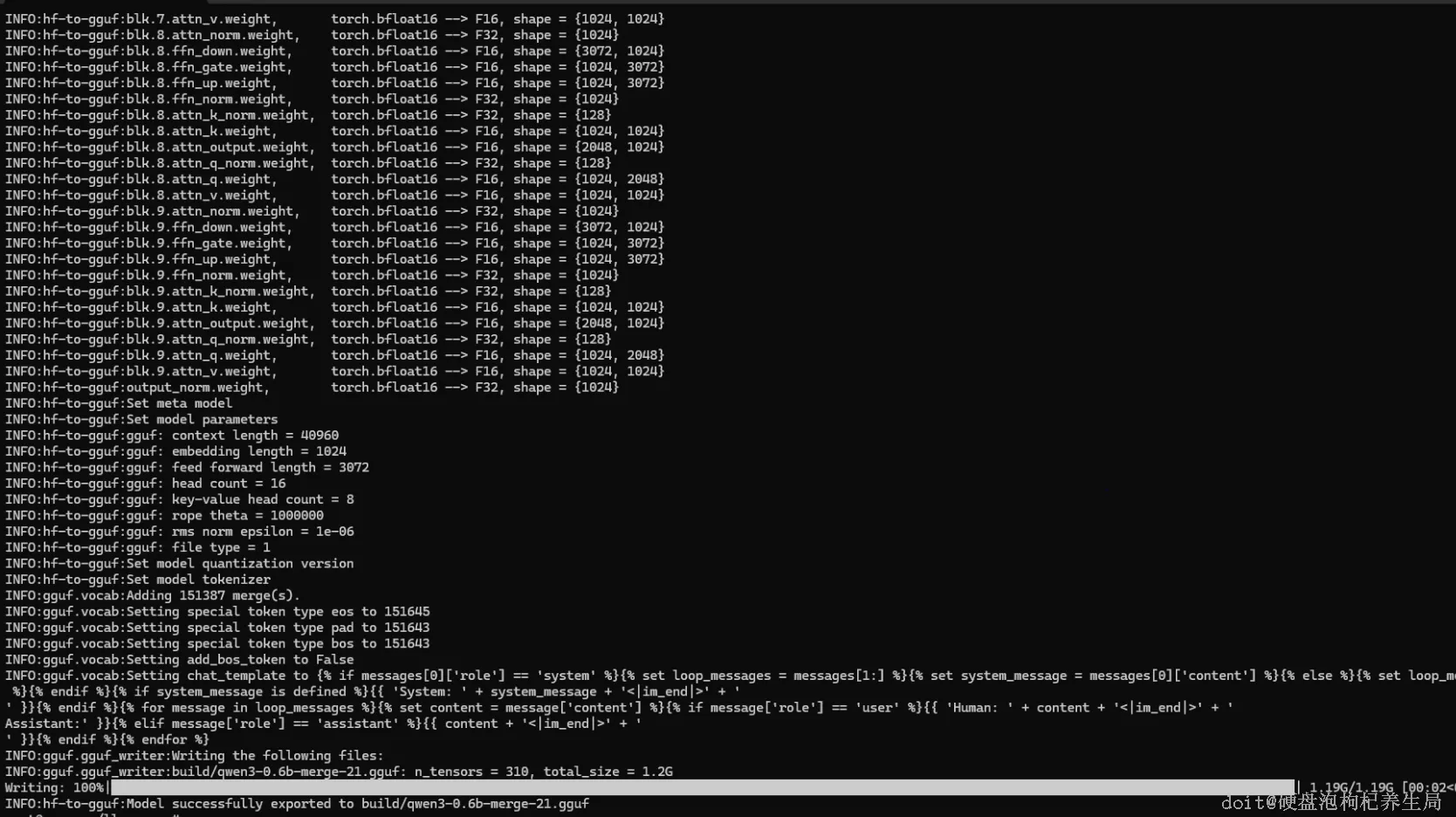 大模型qwen3使用llama.cpp转换为gguf格式-CSDN博客