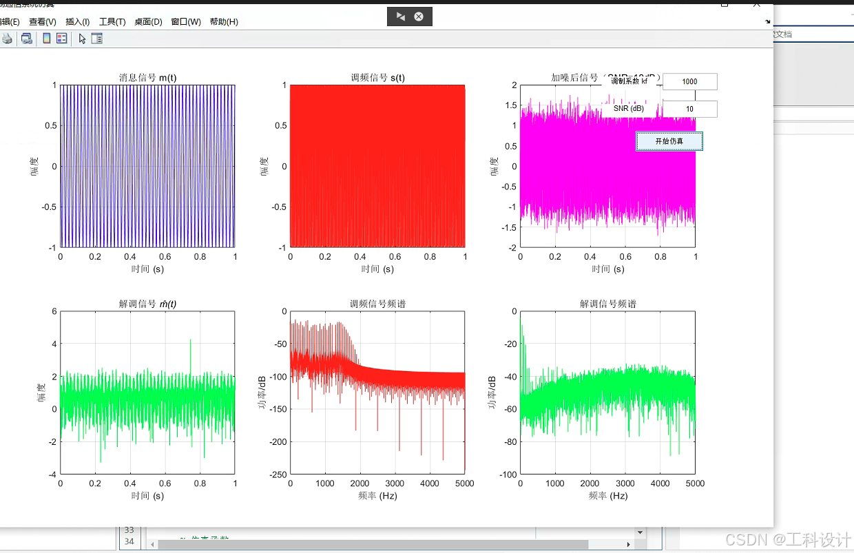 模拟信号的FM调制与解调 （通信原理）matlab_模拟信号的频率调制-CSDN博客