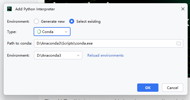 Pycharm新建项目绑定conda虚拟环境：[Errno 2] No such file or directory_pycharm添加 ...