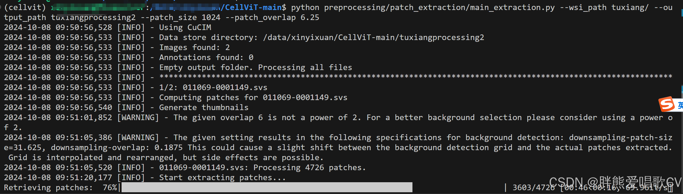 2024-9-27 CellVIT实验复现-CSDN博客