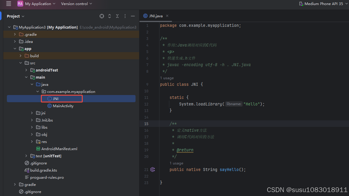 android studio搭建NDK环境，使用JNI (Java 调 C) _android ndk 调用 c语言-CSDN博客