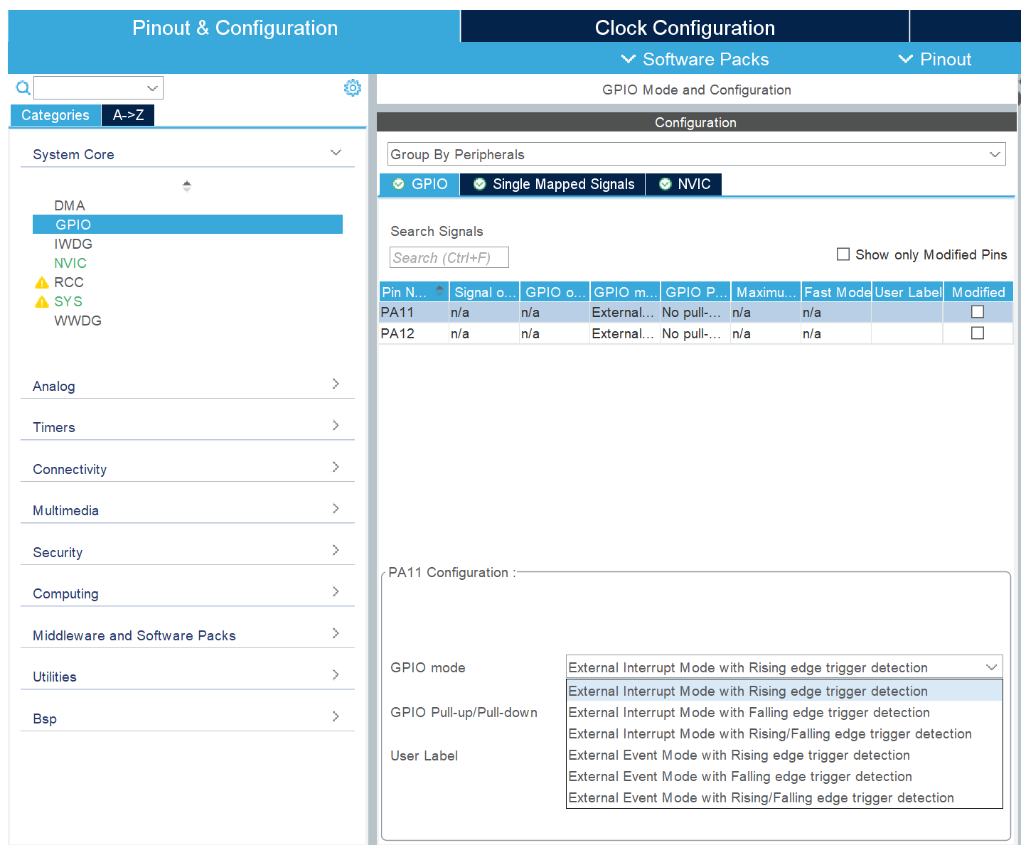 STM32G474 STM32CubeMX 外部中断_stm32cube设置下降沿触发-CSDN博客
