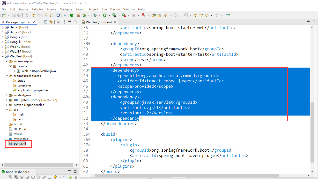 eclipse2024+springboot v3.5.5+maven访问jsp页面_springboot 3.5.5-CSDN博客