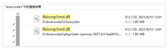 python代码出错OMP: Error #15: Initializing libiomp5md.dll, but found libiomp5md.dll already ...