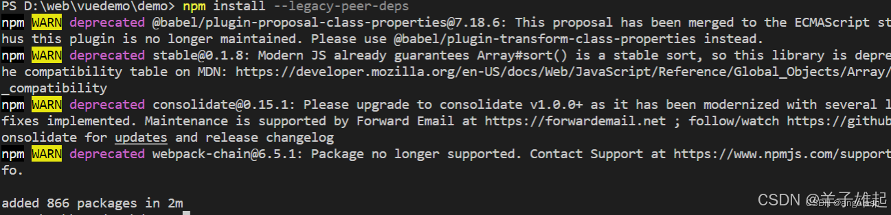 npm install 报 ERESOLVE unable to resolve dependency tree 异常解决方法-CSDN博客