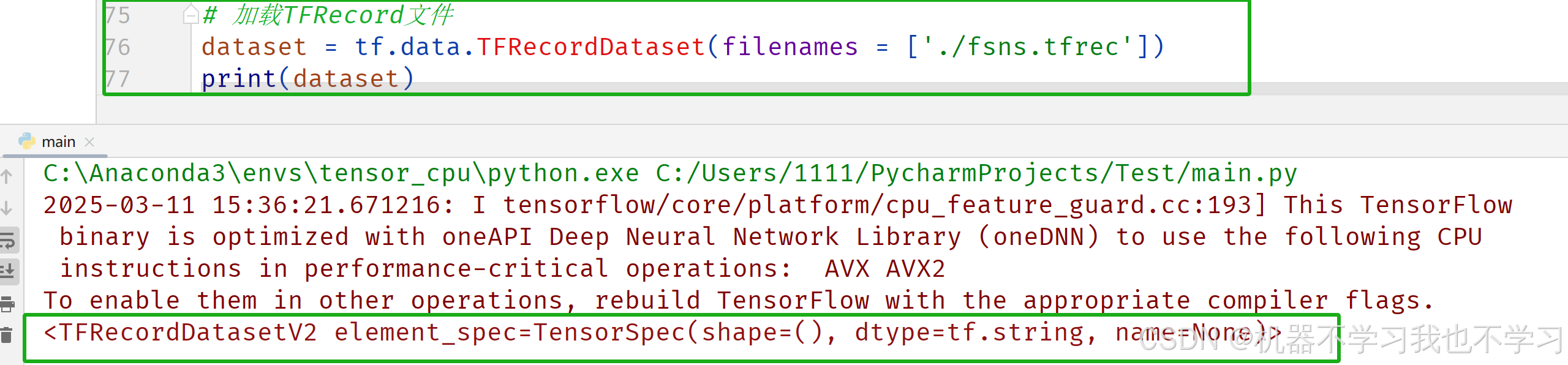 Tensorflow学习记录5——数据准备（一）tensorflow的数据集 Csdn博客