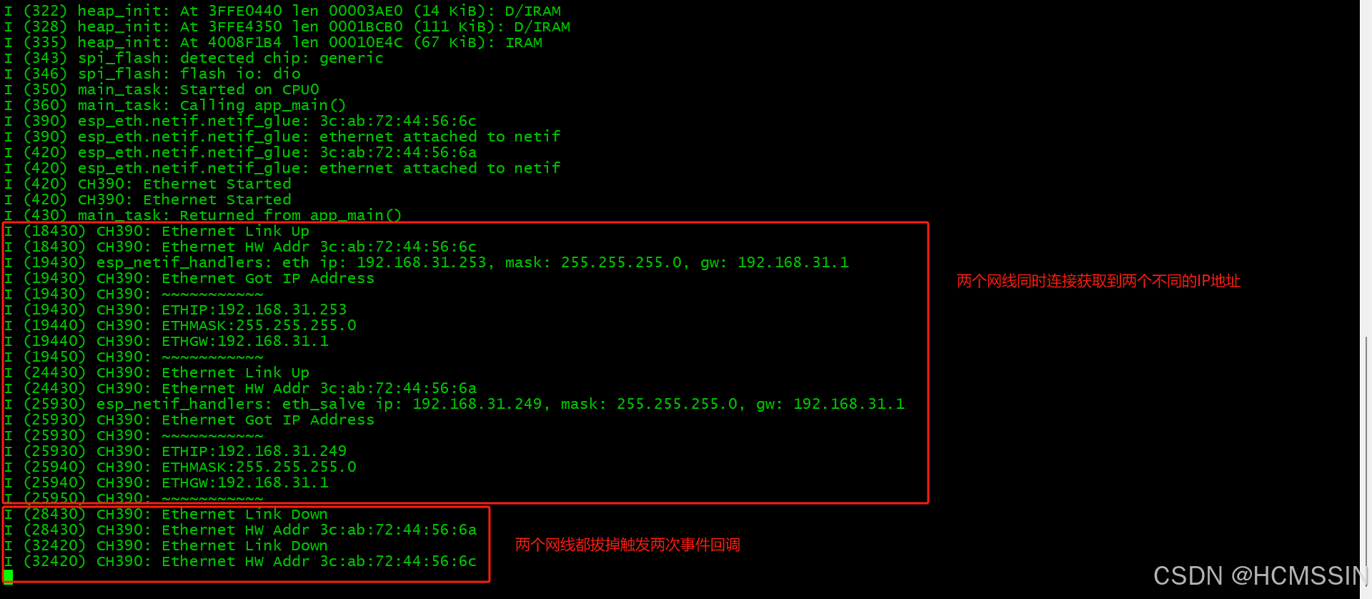ESP32-IDF:双CH390D以太网端口同时使用_esp32 ch390-CSDN博客