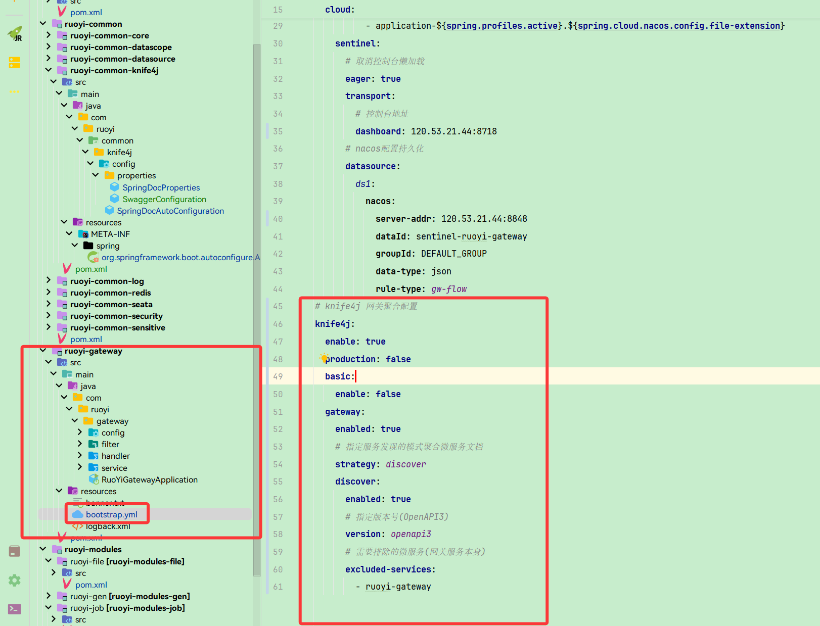 ruoyi-cloud集成Knife4j(OpenAPI3)_若依cloud swagger 改成knife4-CSDN博客