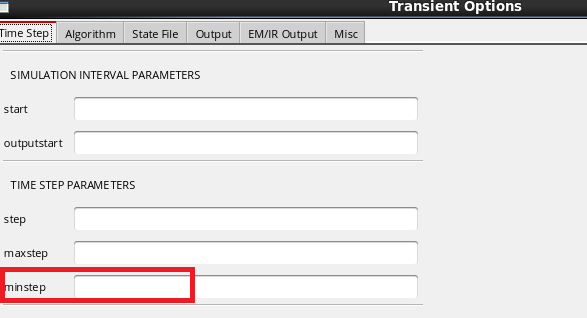 仿真大规模电路时，遇到仿真不收敛的解决方法_no convergence achieved with the minimum time step-CSDN博客
