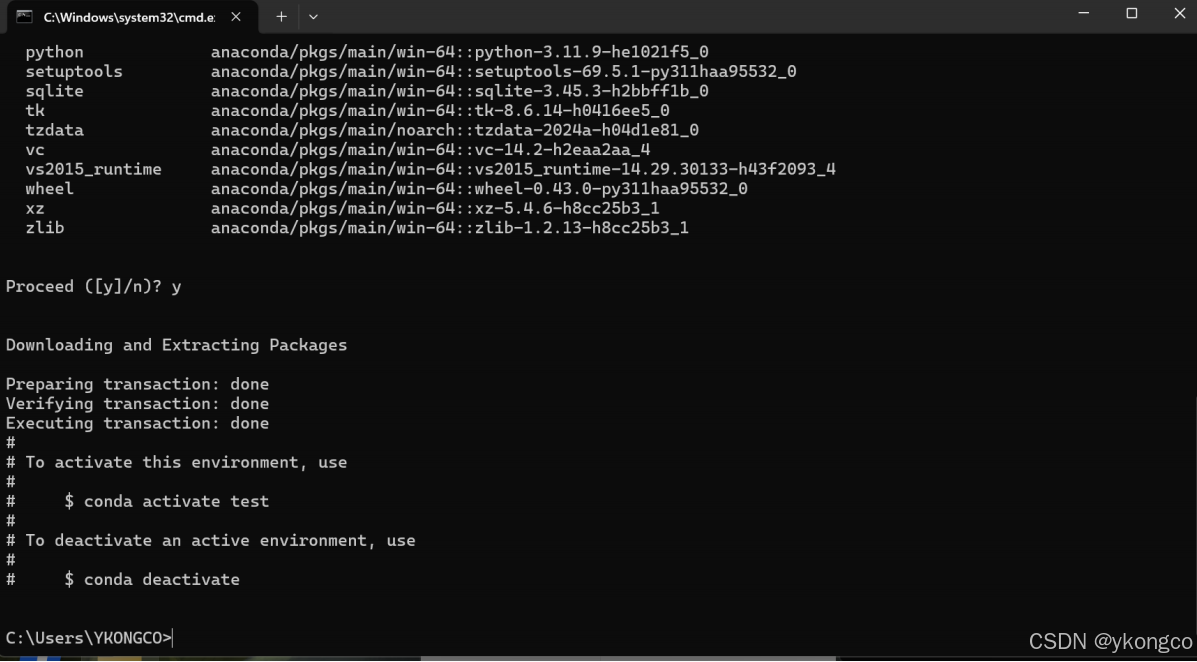如何用anaconda 创建环境并选择解释器运行在vscode_conda python 3.11-CSDN博客