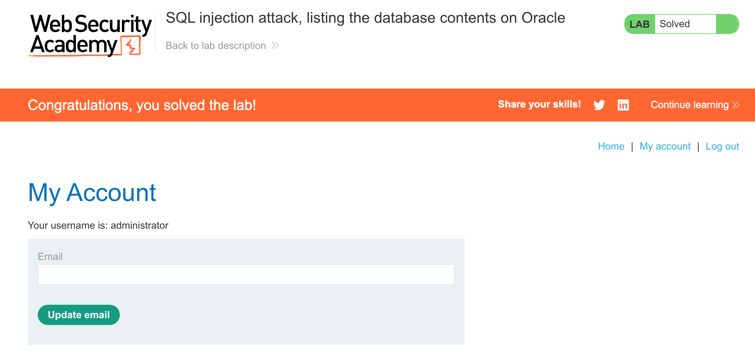 PortSwigger靶场之SQL injection attack, listing the database contents on OraclePRACTITIONERLAB通关秘籍 ...