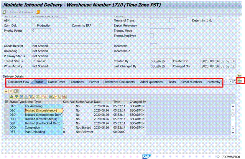 SAP EWM学习笔记之EWM里面的INBOUND DELIVERY_sap 中inbound delivery表中哪个是shipment number-CSDN博客