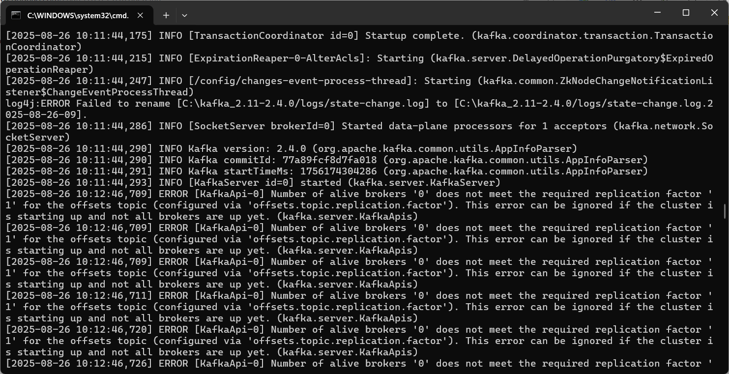 windows10 kafka 环境搭建 踩坑记录_windows运行kafka显示输入行太长。 命令语法不正确。-CSDN博客