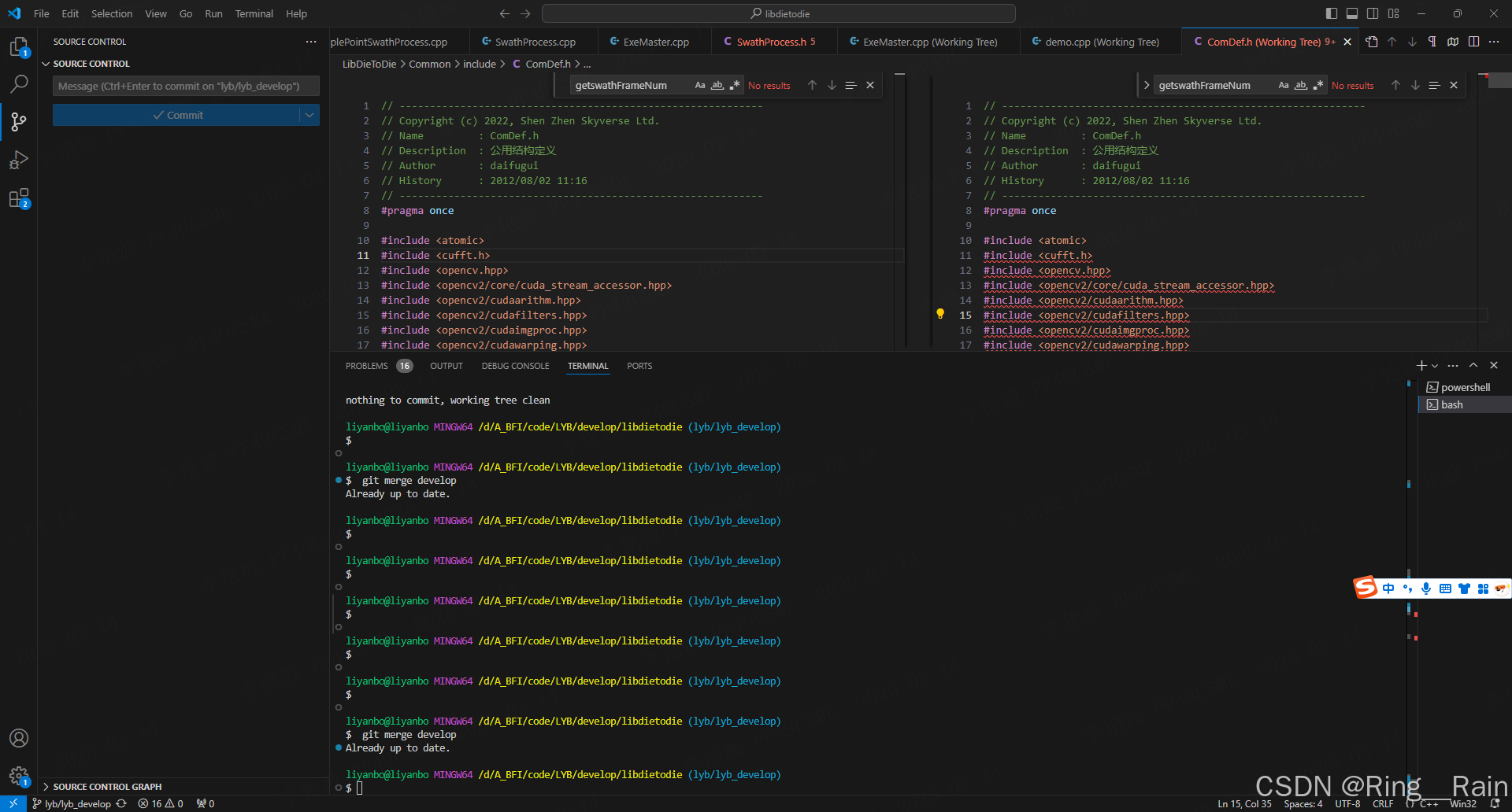 git merge 将develop合并到自己的分支-CSDN博客
