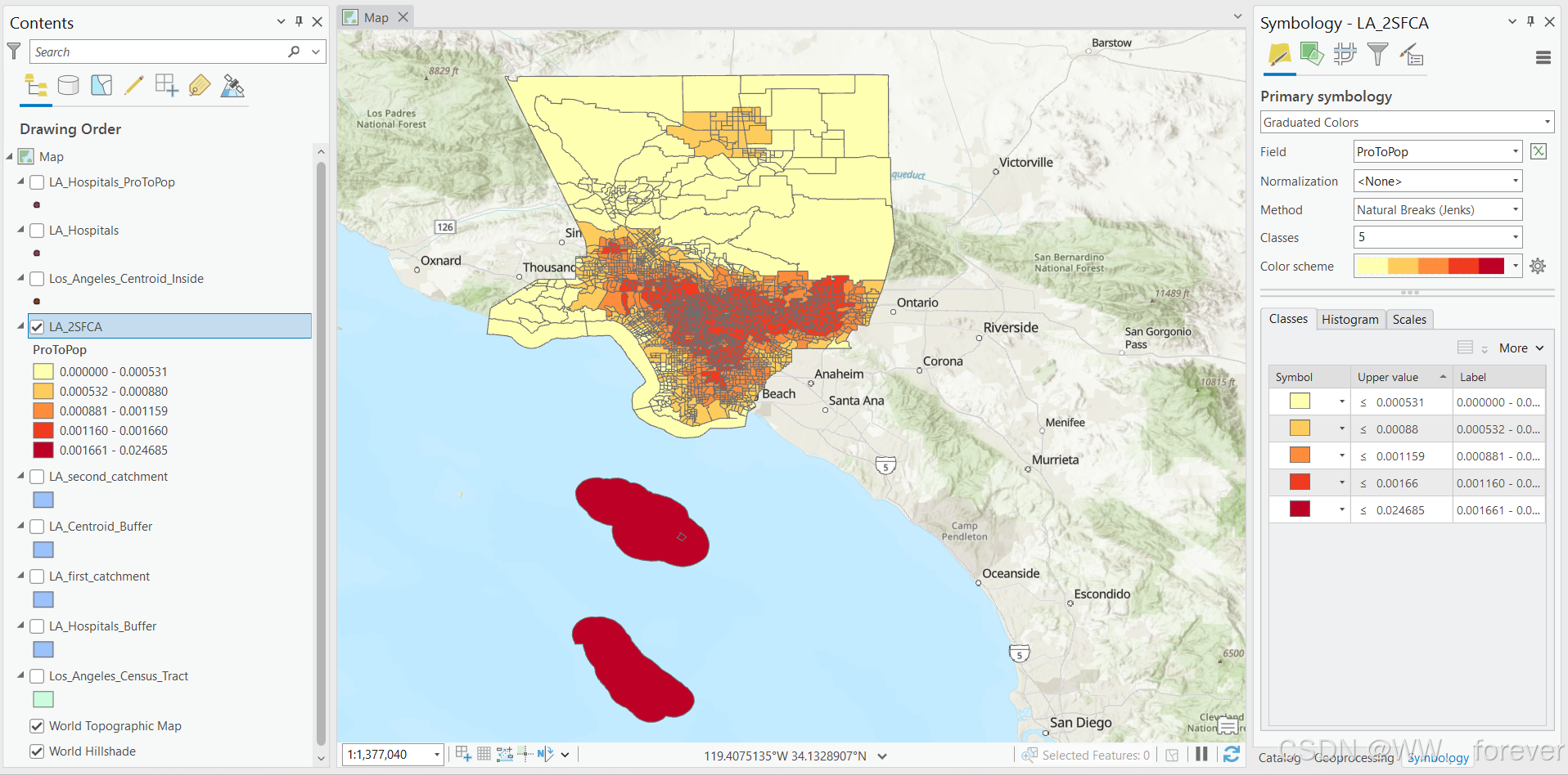 【ArcGIS Pro实操第8期】两步浮动集水区法原理及实操案例_arcgis pro 基于高斯分布的两步浮动集水区 (2sfca)方法-CSDN博客