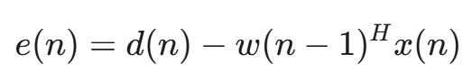 RLS滤波器（附python代码实现）-CSDN博客
