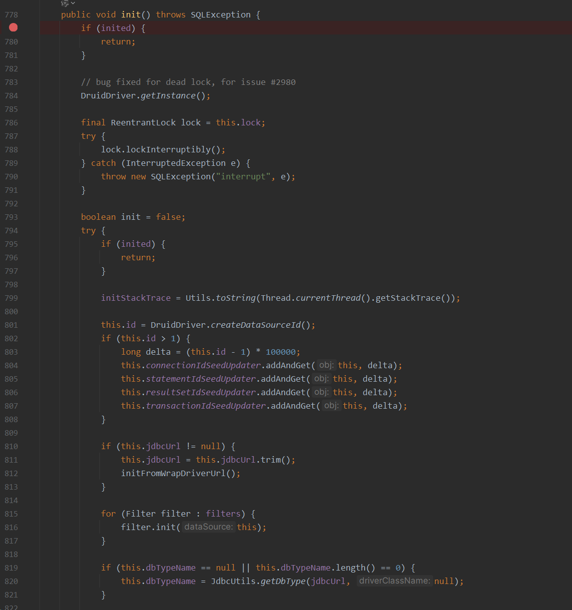 【Druid Bug】数据库连接超时：The last packet异常解决方案_the last packet successfully received from the ser-CSDN博客