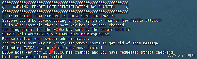 Ssh远程copy时出现问题 Host Key Verification Failedscp Host Key Verification Csdn博客 8903