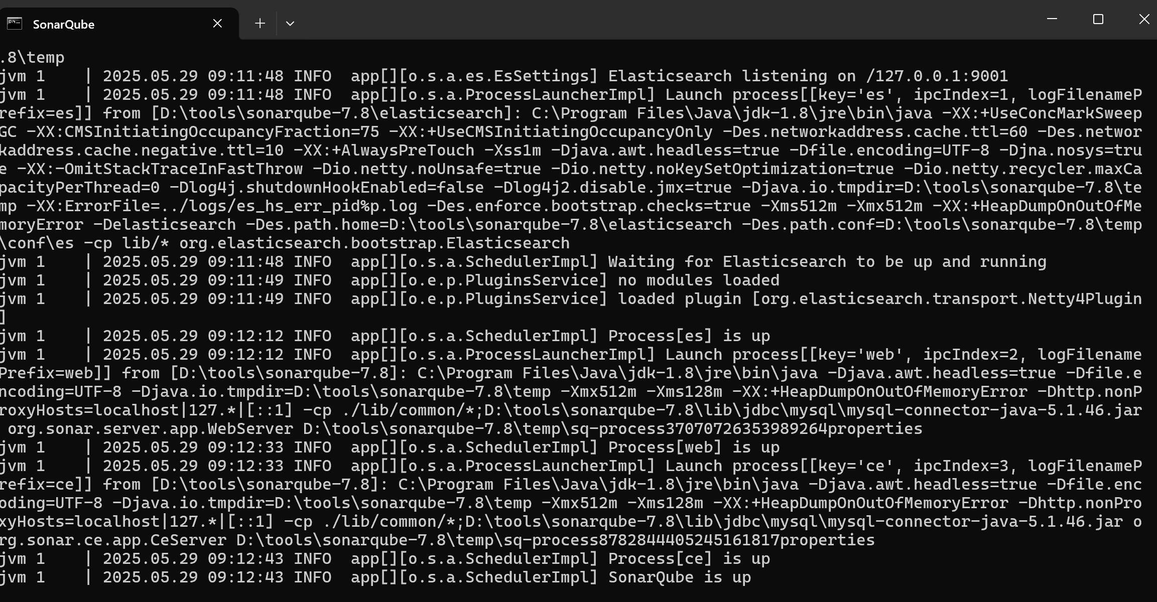 SonarQube 7.8安装与应用集成maven，jdk1.8，mysql、SonarScanner和SonarQube for IDE的闭环使用、文档下载……_sonarqube jdk1 ...