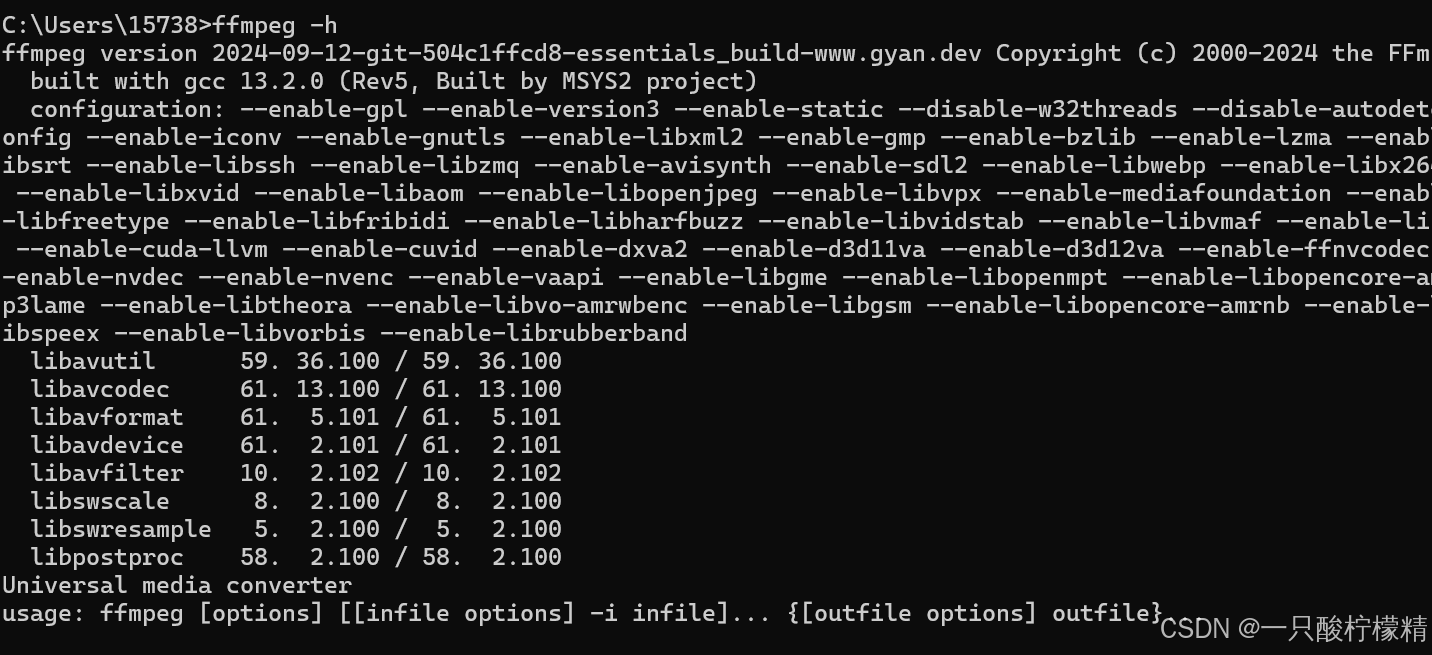 ffmpeg的下载_git master builds-CSDN博客