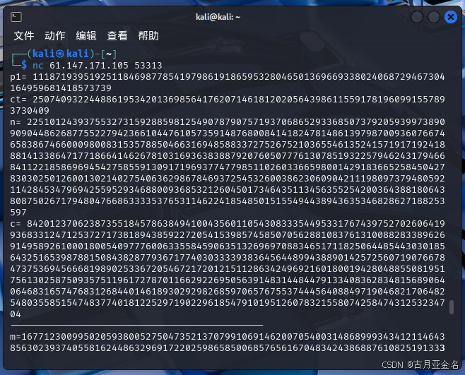 攻防世界（xctf）-Crypto-难度1-rsarsa_rsarsa 攻防世界-CSDN博客