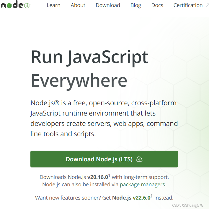 nodejs 安装-CSDN博客