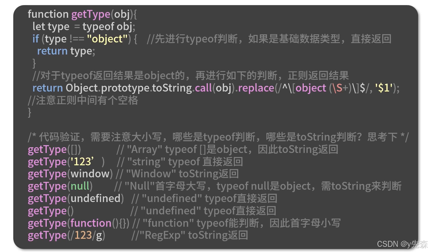 Js中的数据类型检测方法 看这一篇就够了三种数据类型检测方法typeof、instanceof、objectprototype 