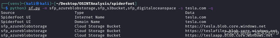 SpiderFoot：一款强大的开源OSINT神器！全参数详解教程！Kali Linux 教程！-CSDN博客